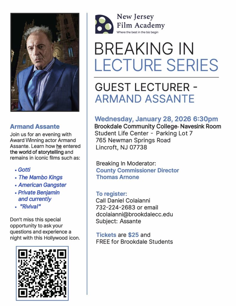 BREAKING IN LECTURE SERIES: Guest Lecturer - Armand Assante
